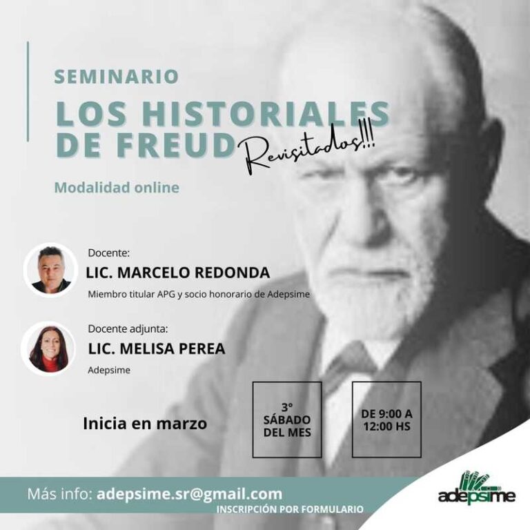 «Seminario Anual: Los historiales de Freud revisitados»